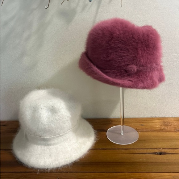 betmar | Accessories | Vintage Betmar Rabbit Hair Bucket Hat Ivory Soft ...